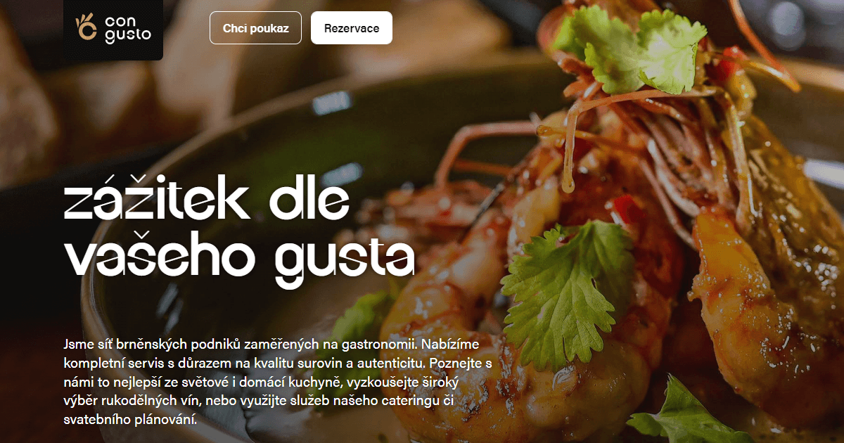 Síť špičkové gastronomie | Con Gusto